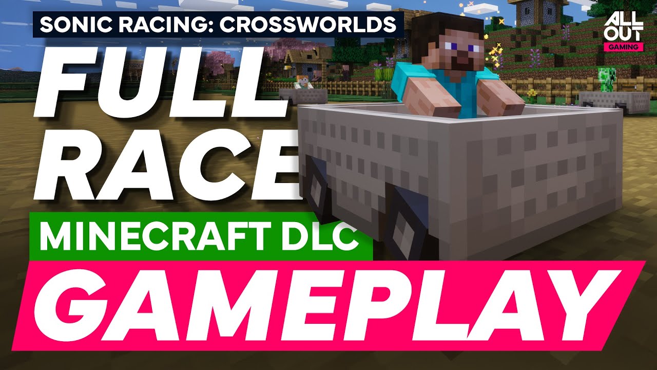 Sonic Racing CrossWorlds Minecraft DLC Gameplay - FULL Race in 4K - YouTube