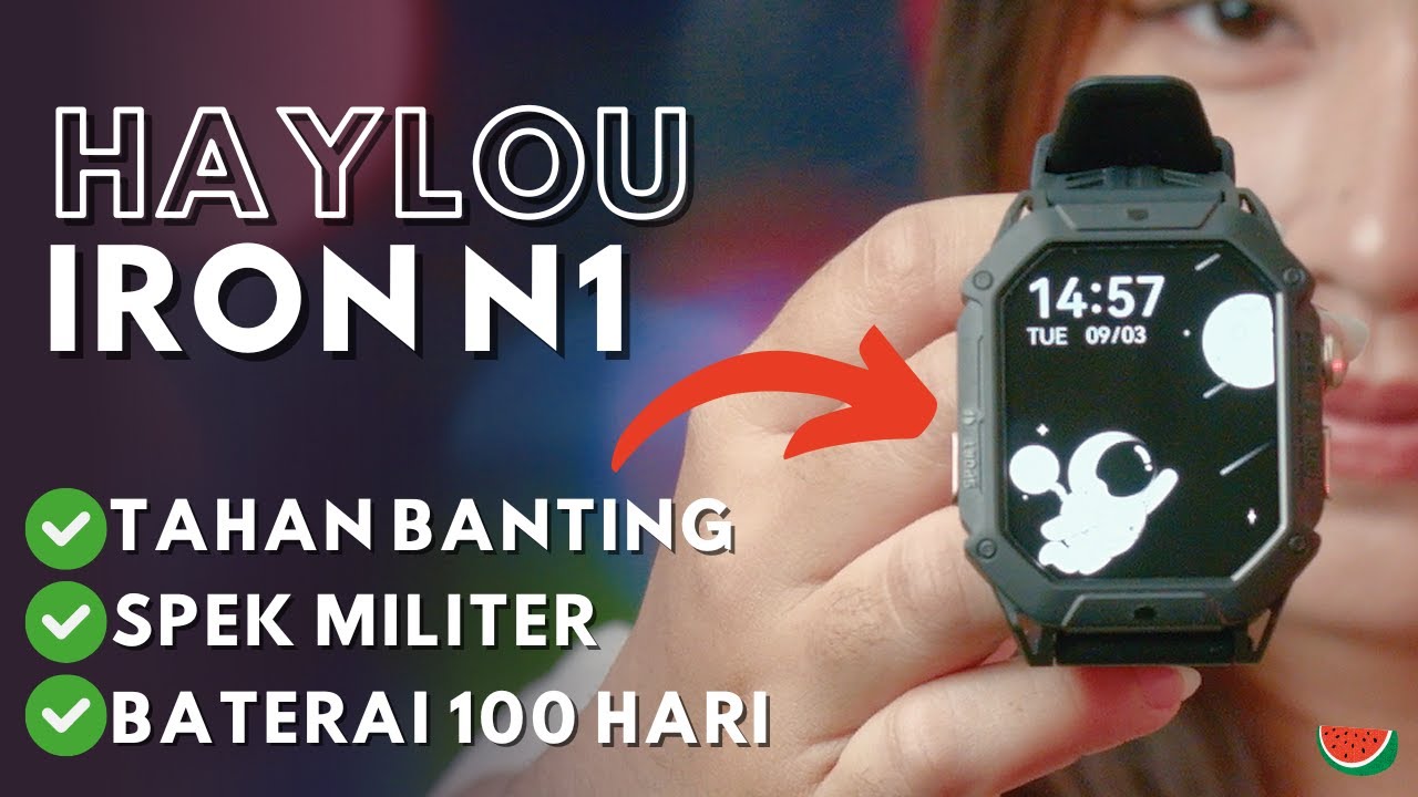 REVIEW HAYLOU IRON N1 || Smartwatch Tahan Banting Spek Militer! - YouTube