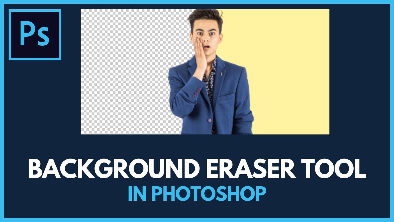 How to use background eraser tool in photoshop - YouTube