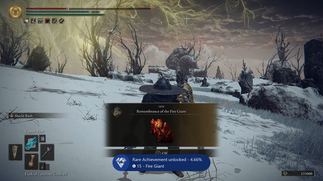 Elden Ring - Fire Giant Boss Fight And Remembrance of the Fire Giant ...