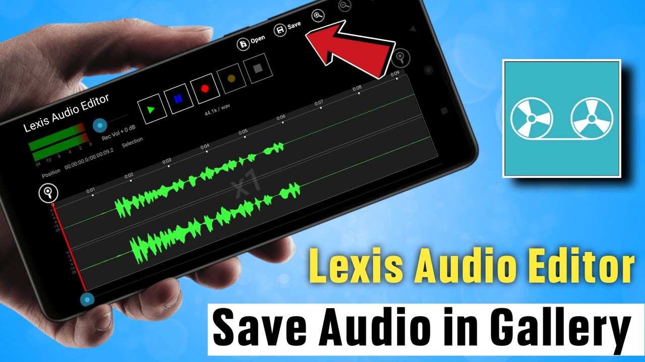 Lexis Audio Editor - Save Audio in Gallery | lexis audio editor save ...