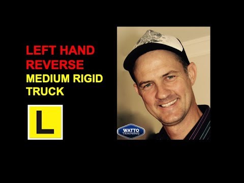 How to do a left hand reverse around the corner in a Medium Rigid Truck ...
