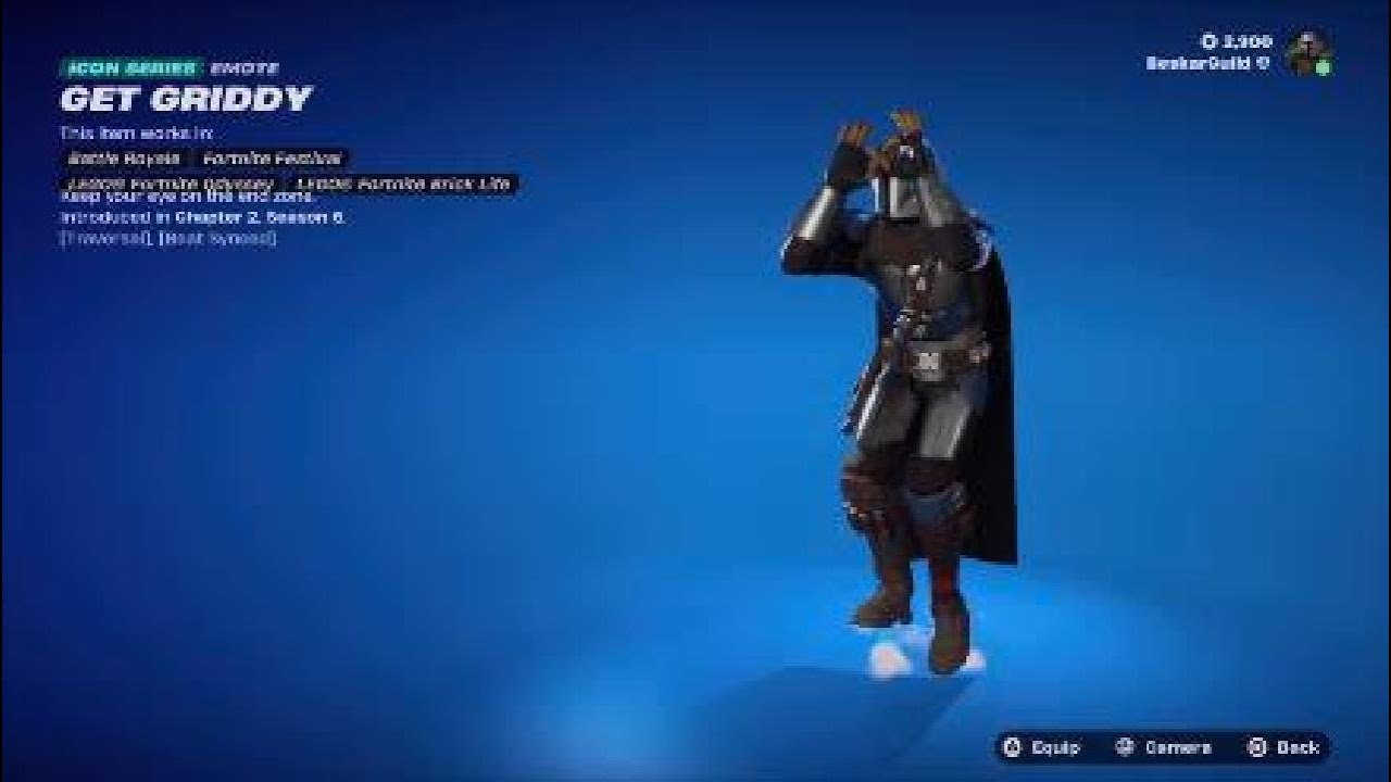 Fortnite Get Griddy Emote! - YouTube