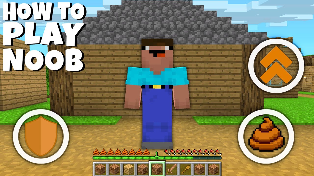 HOW TO PLAY NOOB IN MINECRAFT ? - YouTube