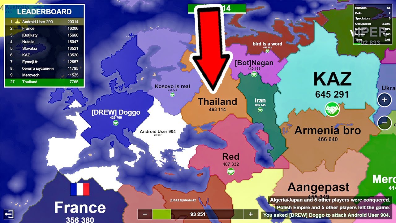 Conquering Countries To Form The Thailand Empire! (Free Battle Royale ...