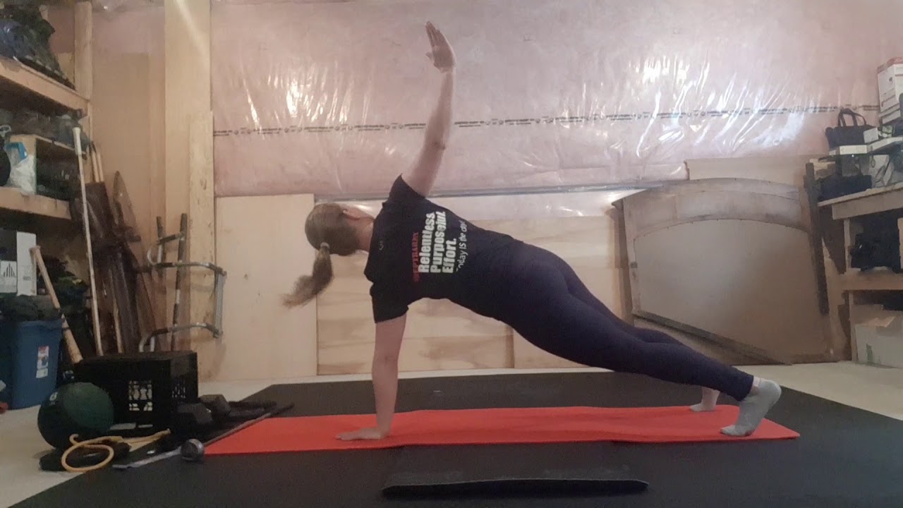 Disassociation Plank upper body rotation - YouTube