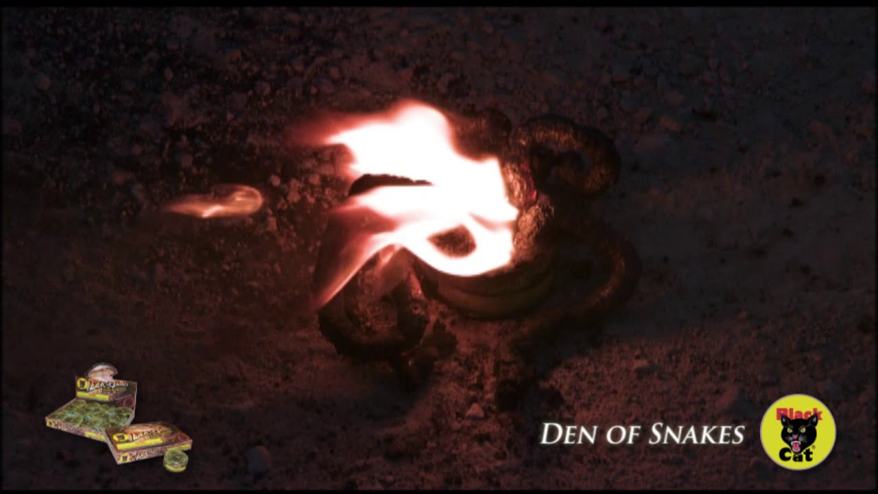 Den Of Snakes - Black Cat Fireworks - YouTube