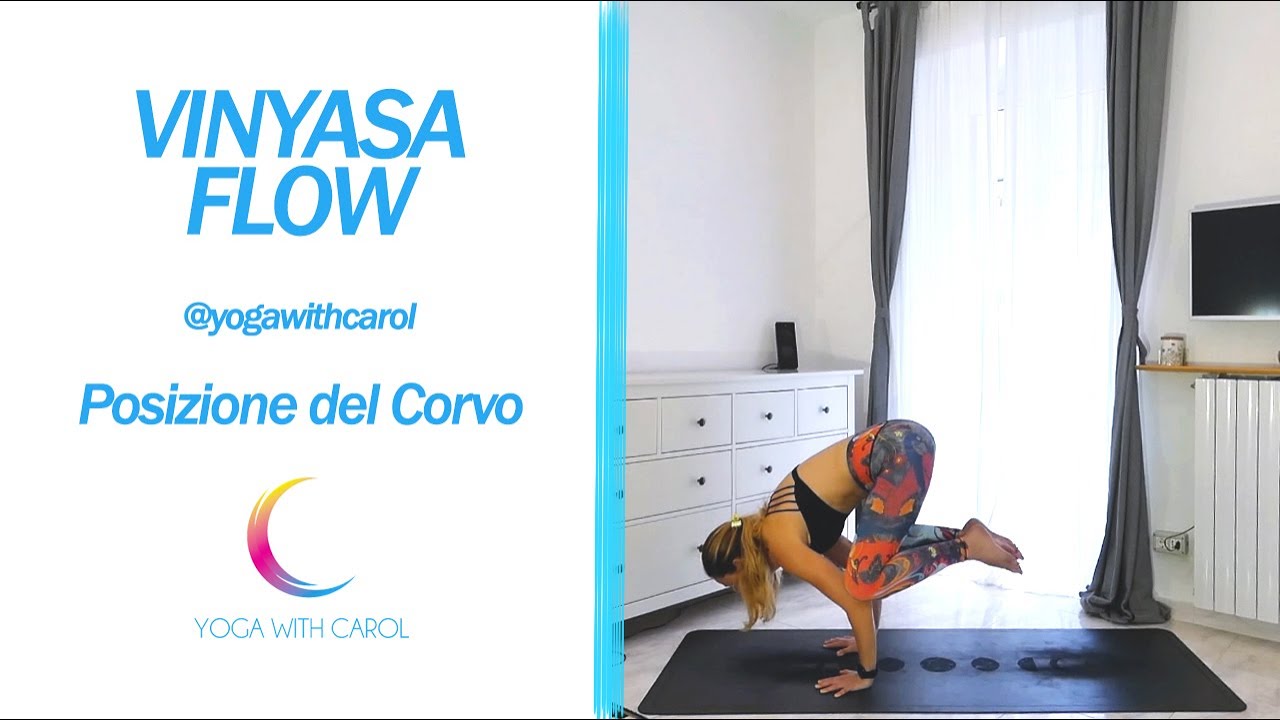 30 min Vinyasa Yoga - Posizione del Corvo - YouTube