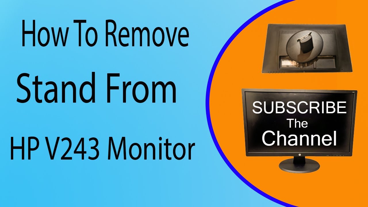 How to Remove Stand from HP V243 Monitor.How to detach V243 Monitor ...