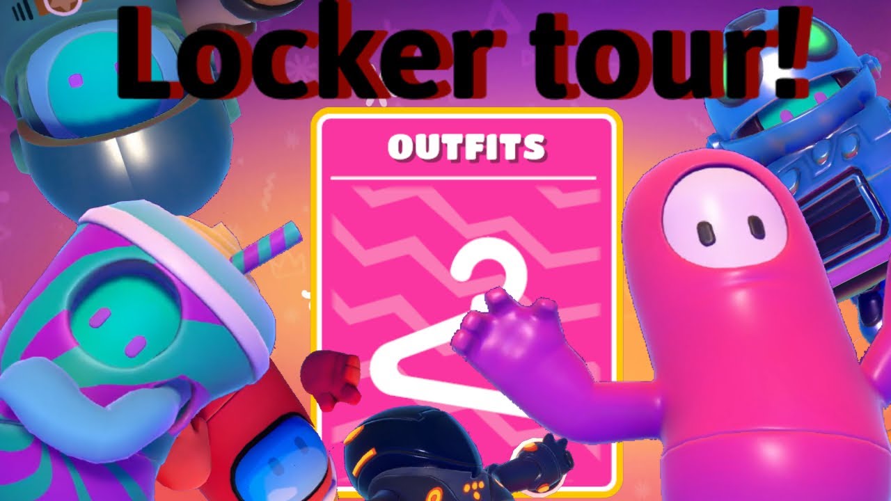 My Fall Guys locker tour! (50,000 KUDOS!) - YouTube