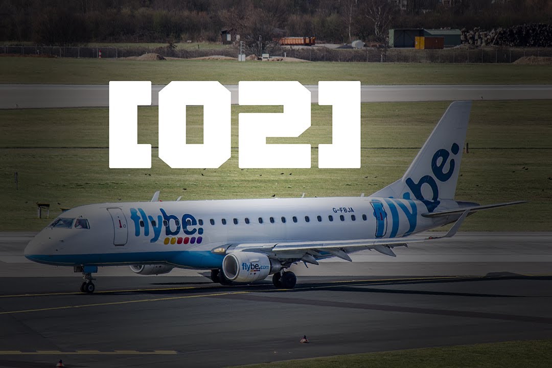 [02] Flybe / Embraer E170 / landing at Düsseldorf with "Staubwolke" :D ...