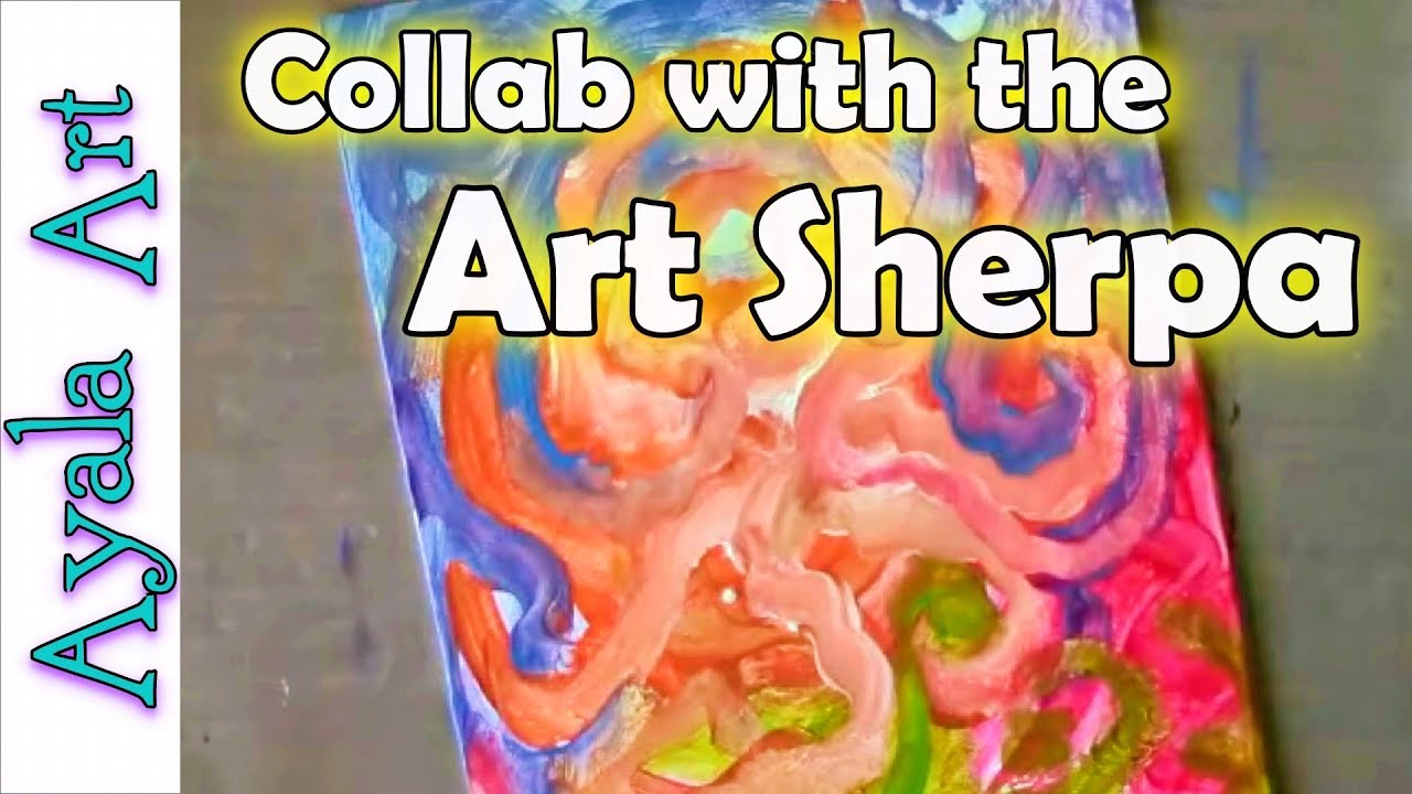 Canvas Painting | Acrylic Paint Abstract Painting canvas Art Collab ...