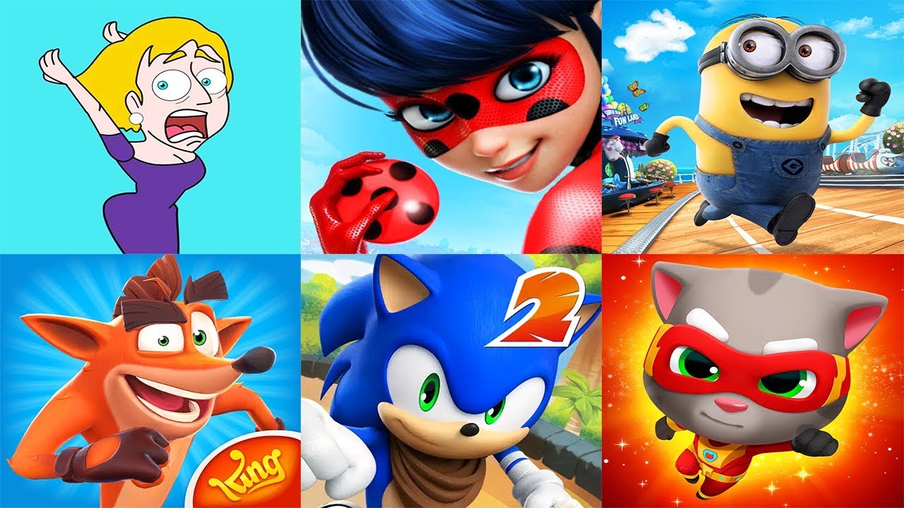 Save The Girl,Miraculous Ladybug,Minion Rush,Crash Bandicoot Mobile ...