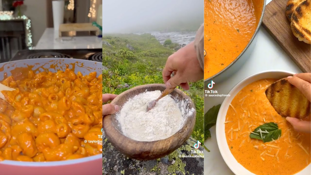 relaxing cooking recipes tiktok compilation | ASMR | satisfying ...