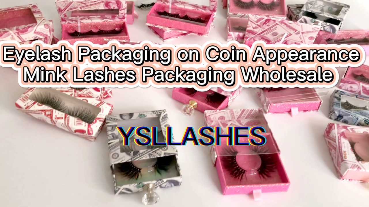 EyeLash Packaging On Cion Appearance Mink Lashes Packaging Box ...