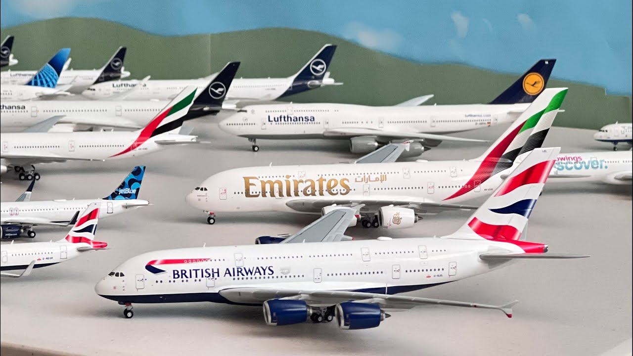 My Entire 1:400 Scale Model Airplane Collection 2024 - YouTube