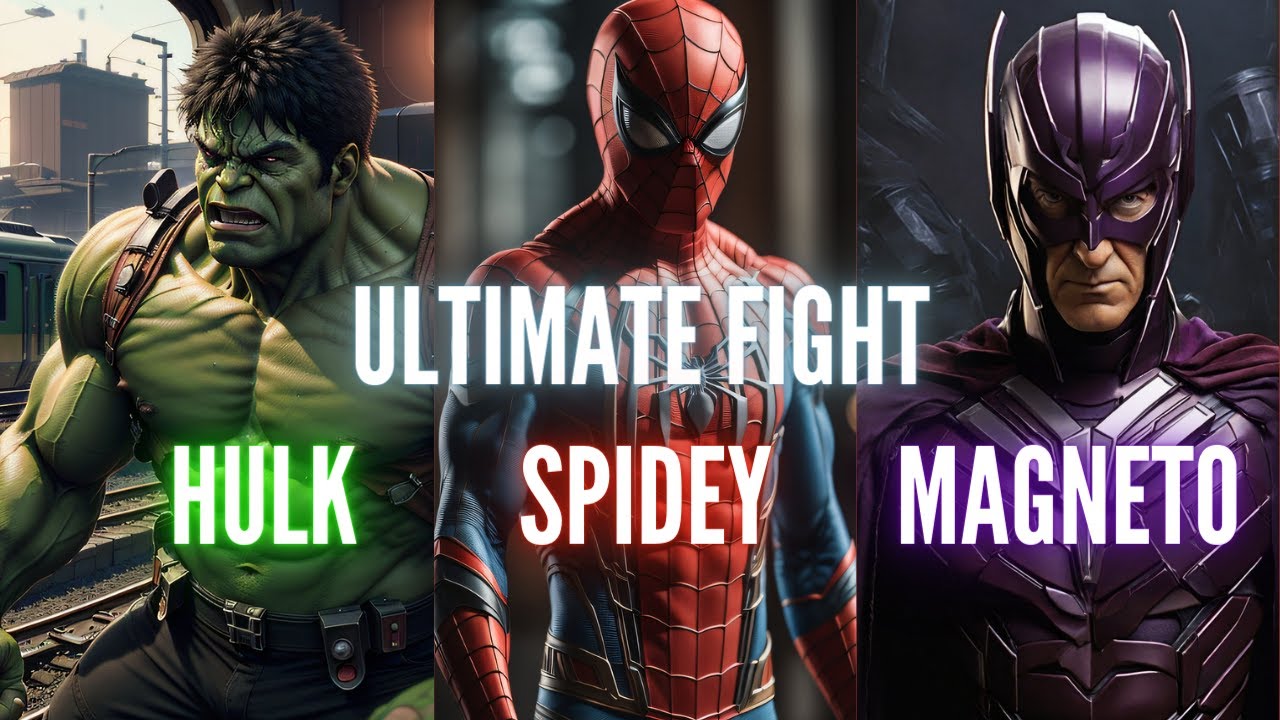 SPIDERMAN VS HULK VS MAGNETO - EPIC SUPERHEROES BATTLE | Marvel Contest ...