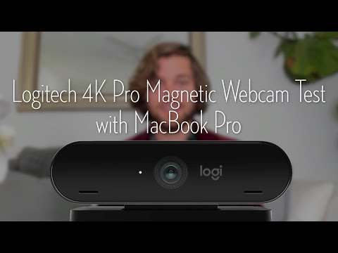 Logitech 4k Pro Magnetic Webcam test with MacBook Pro + zoom setup