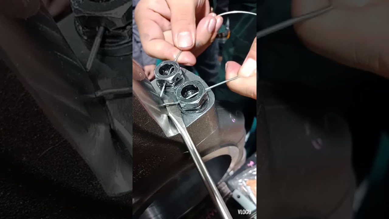 Securing bolts with locking wire - YouTube
