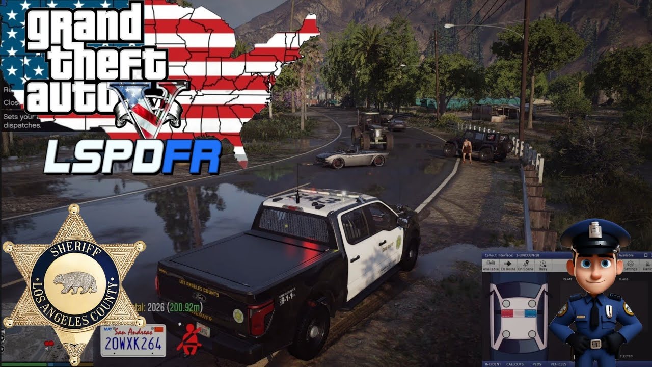 [NO COMMENTARY] GTA V | LSPDFR - LASD PATROL, SHOPLIFTING, DRAGS AND ...
