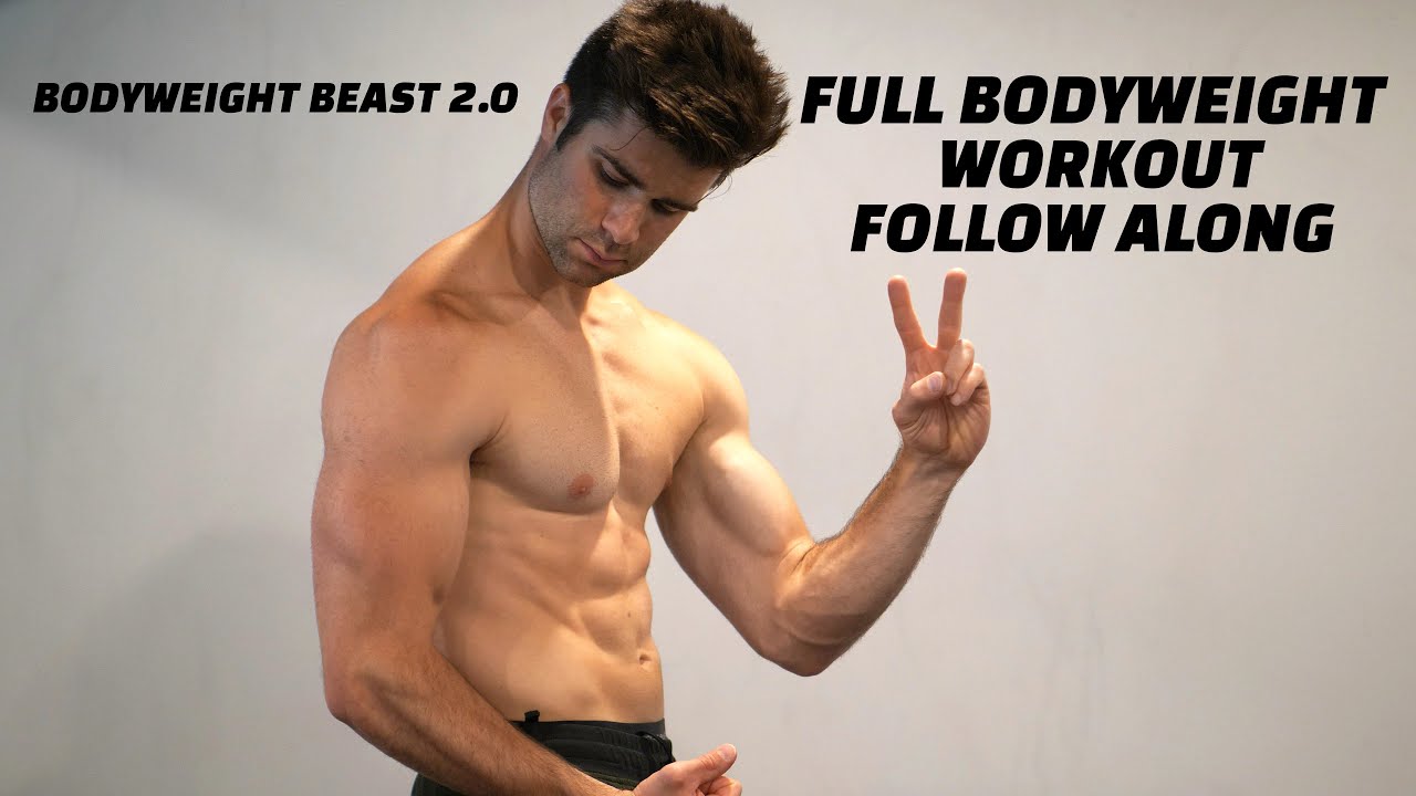 Full Bodyweight Only Workout - Follow Along Anywhere - YouTube