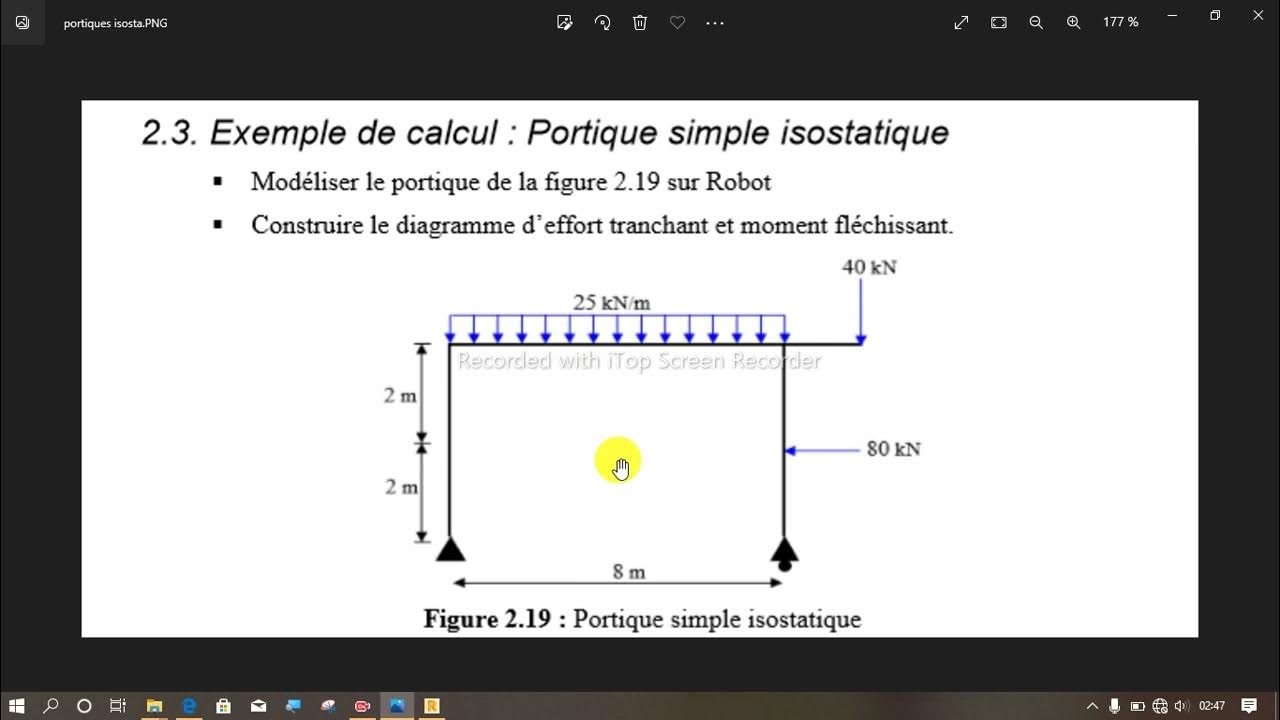 TUTO- ROBOT: Modélisation d'un portique isostatique, traçage des ...
