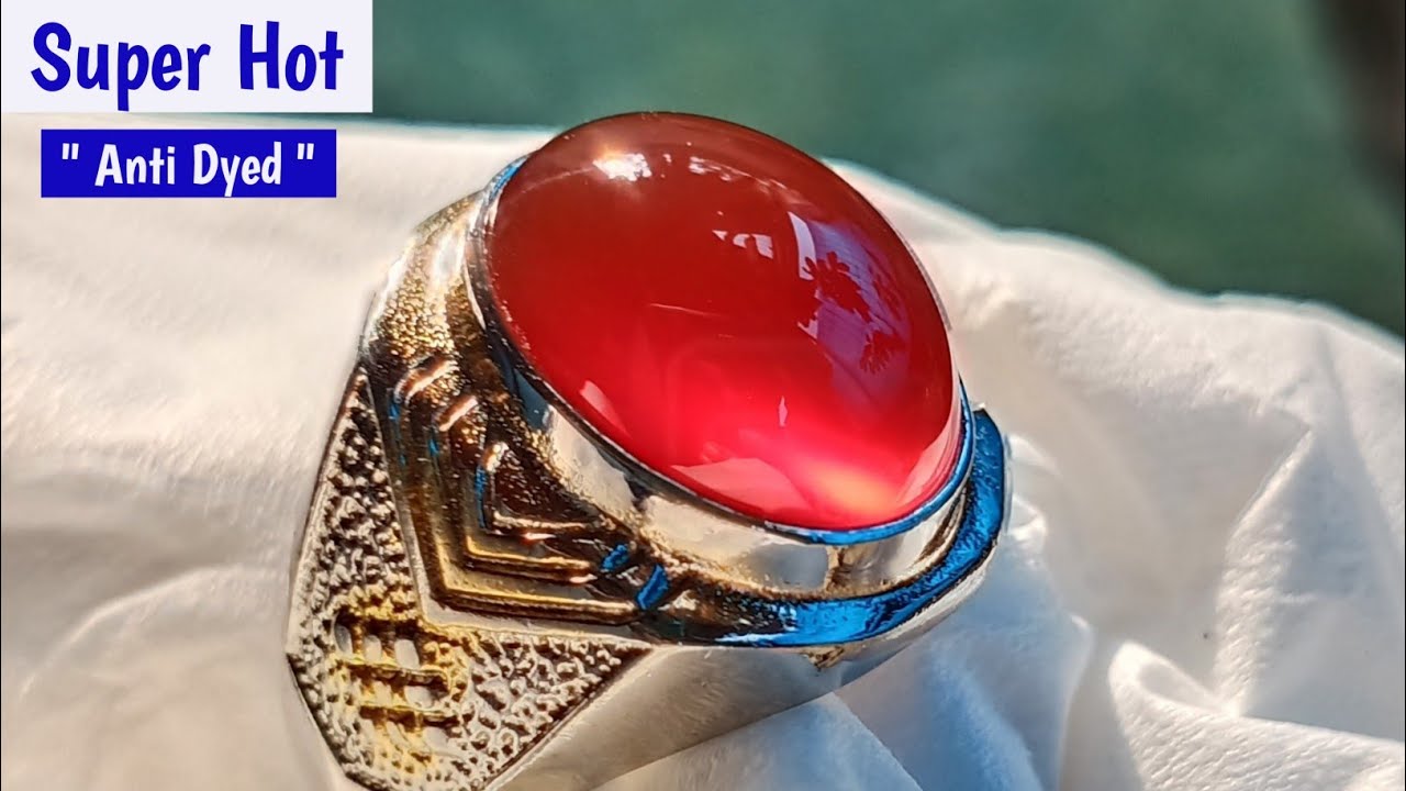 Red hot chalcedony carnelian | batu raflesia RC0054 - YouTube