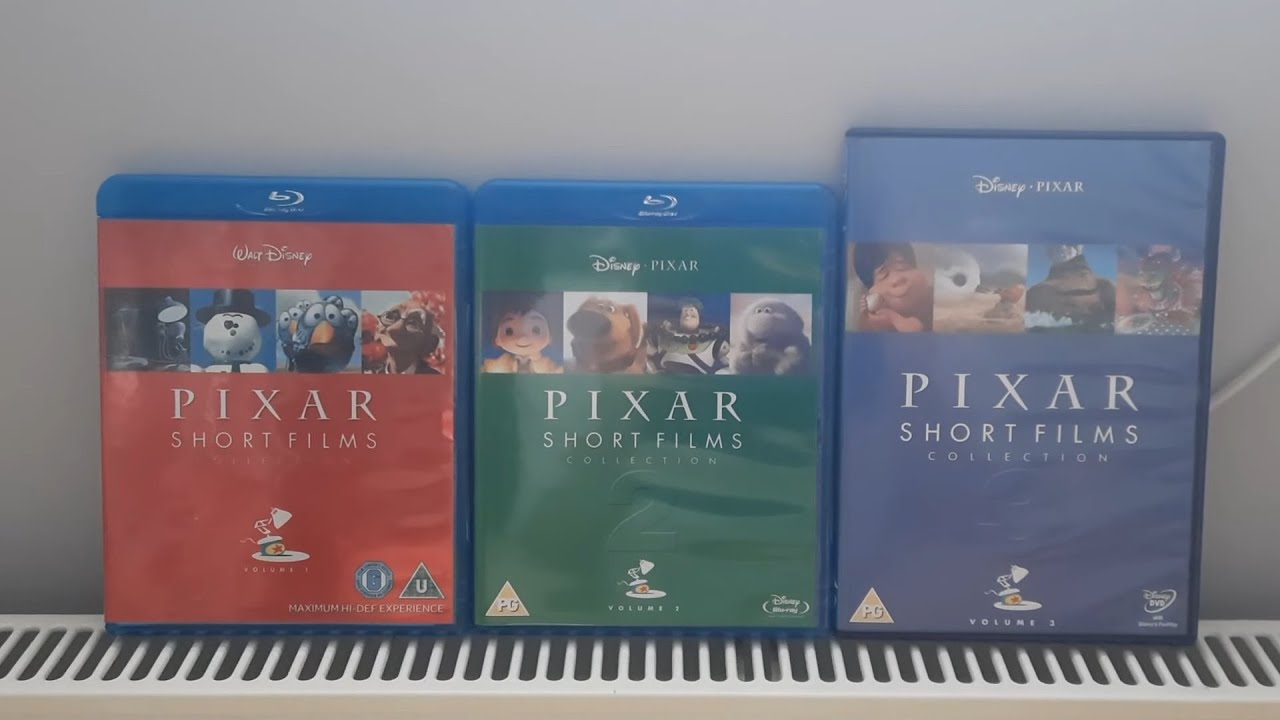 Pixar Short Films Collection Volumes 1-3 (UK) Blu-ray & DVD Unboxing ...