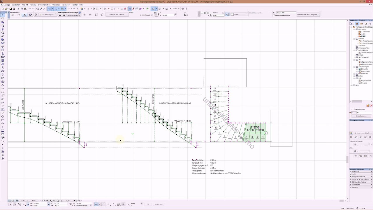 Archicad 18 GDL Grundlage für beliebige gewinkelte Stiegen7 zB ...