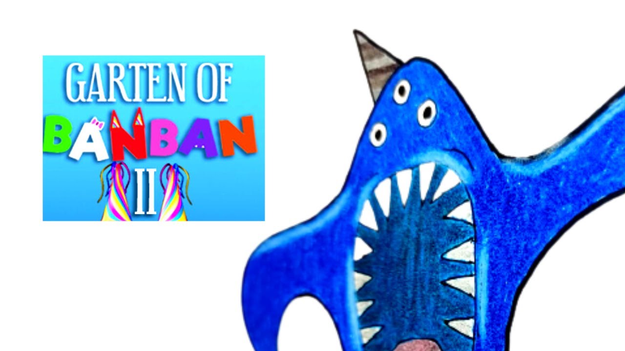 Cómo DIBUJAR a😱NABNAB (Araña Azul) de GARTEN of BANBAN 2 / How to DRAW ...