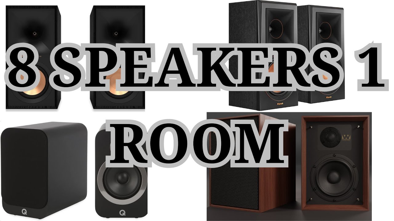 8 Speakers, 1 Room - YouTube