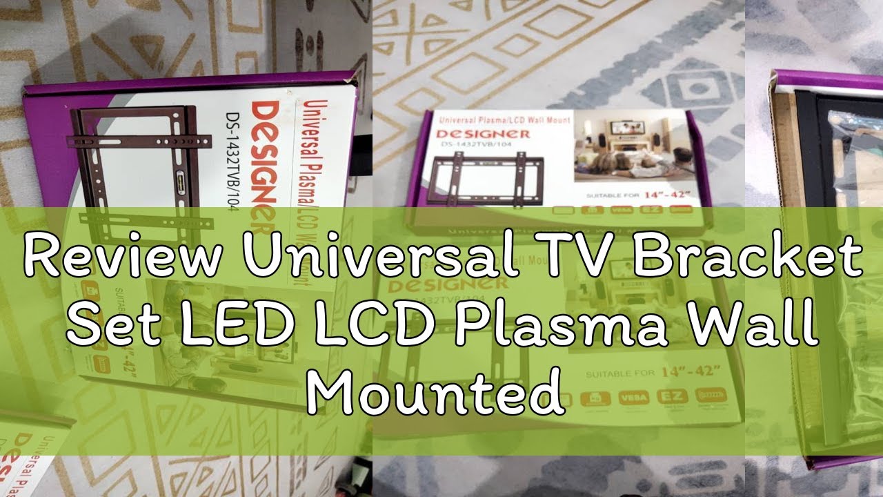 Review Universal TV Bracket Set LED LCD Plasma Wall Mounted Adjustable ...
