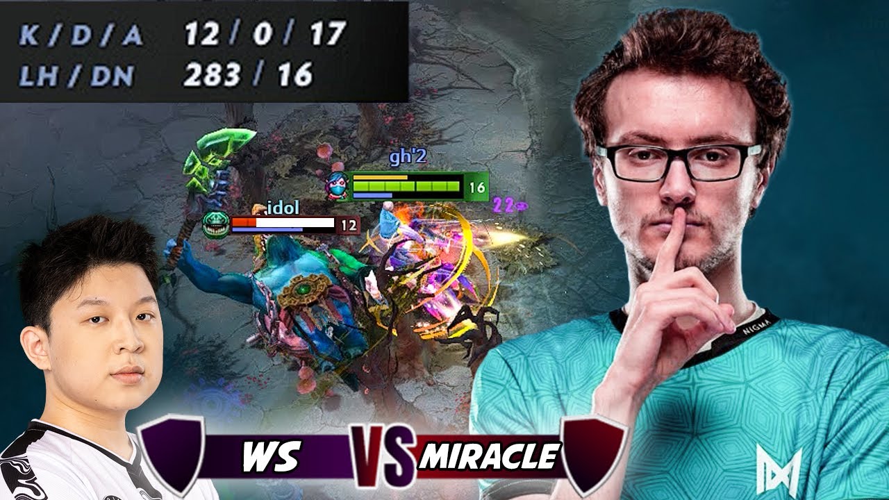 Miracle- DESTROYS WS, the First Dota 2 Player to Reach 15K MMR 🔥 - YouTube