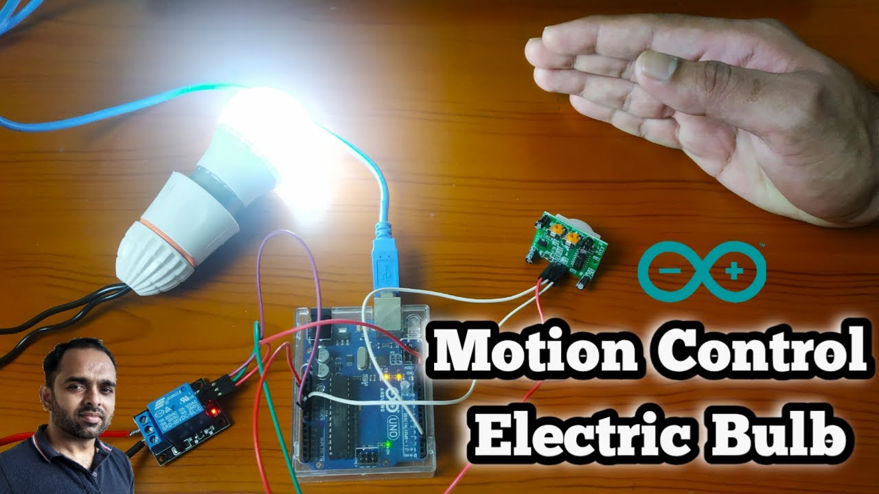 Motion Sensor Control Electric Bulb | Home Automation - YouTube