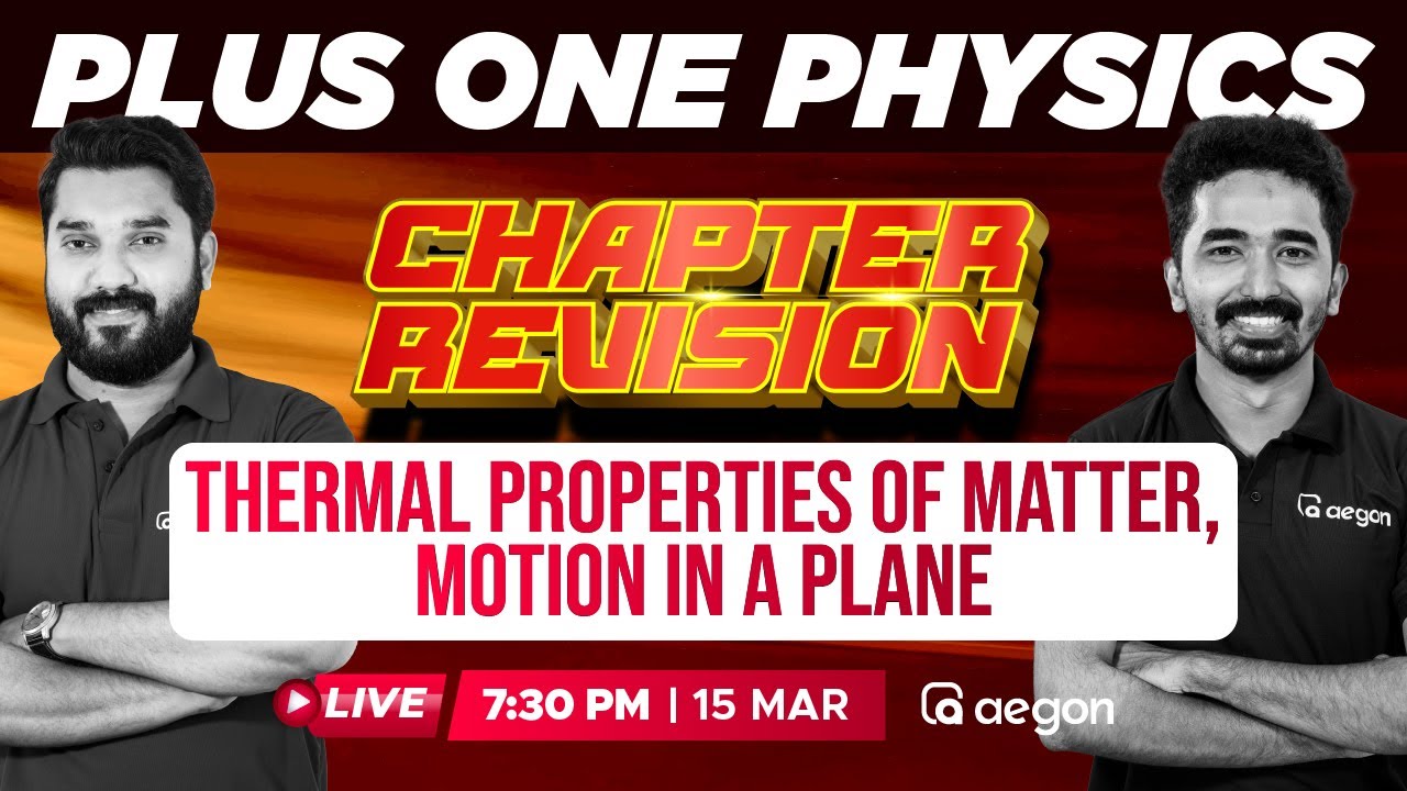 CHAPTER REVISION😱 | PLUS ONE PHYSICS⚠️ | AEGON LEARNING - YouTube