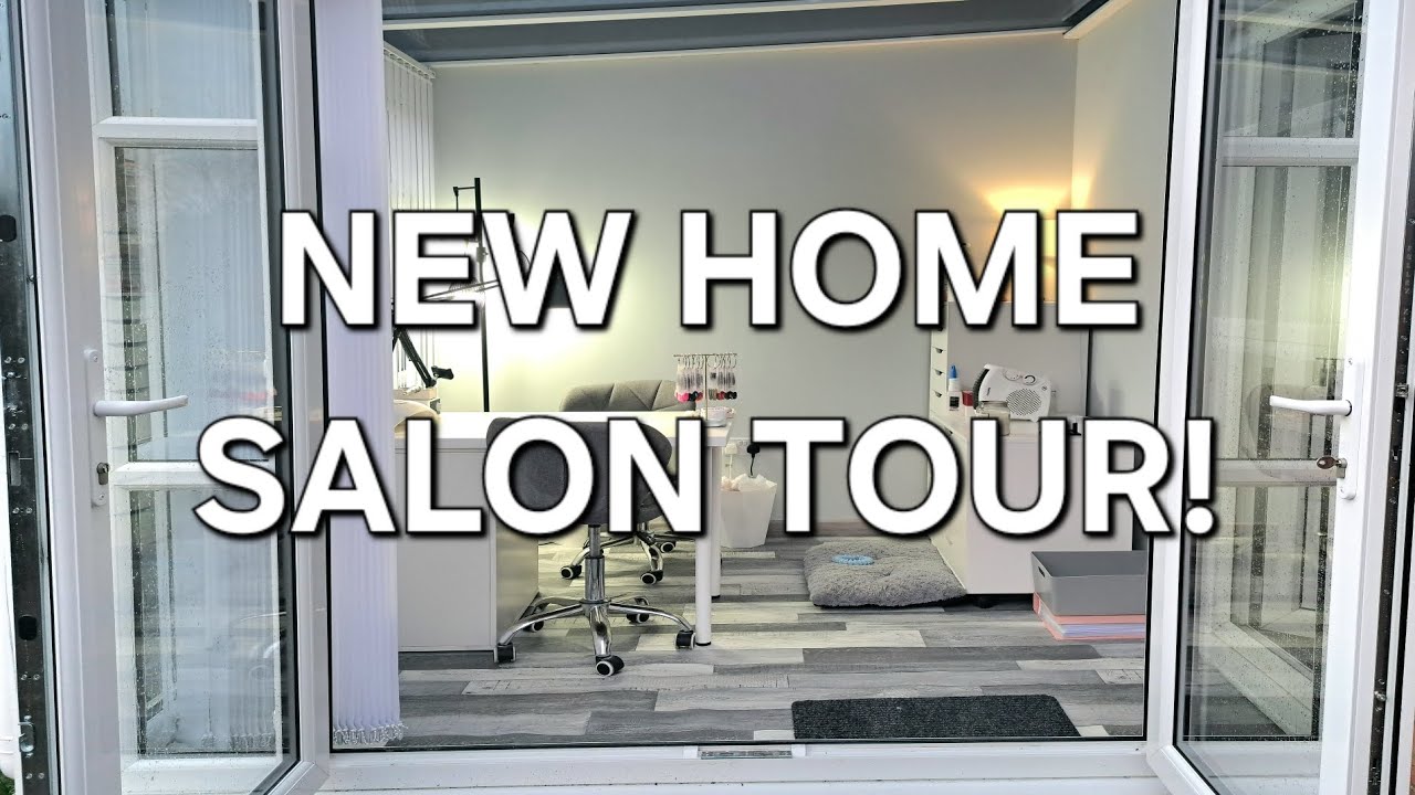 SALON TOUR: My New Home Salon Tour! - Conservatory Nail Room - YouTube
