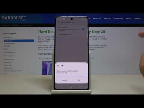 How to Change SIM PIN in SAMSUNG Galaxy Note 20 – Customize PIN - YouTube