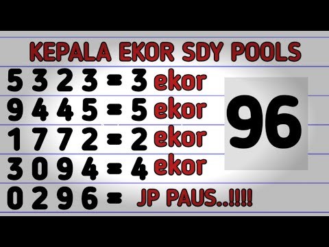 PREDIKSI SDY POOLS  04 SEPTEMBER 2026 | BOCORAN SIDNEY HARI INI | RUMUS KEPALA EKOR SYDNEY JITU 