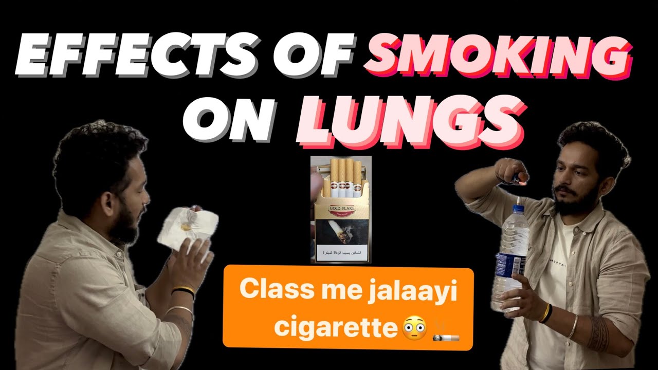 Effects Of Smoking Cigarettes On Lungs I Tejas Sir I Live Experiment ...