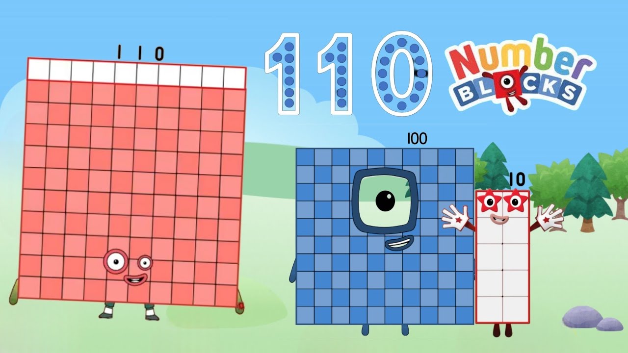 Numberblocks : Trace, Add, & Times Number 110 | Learn Matching Card ...