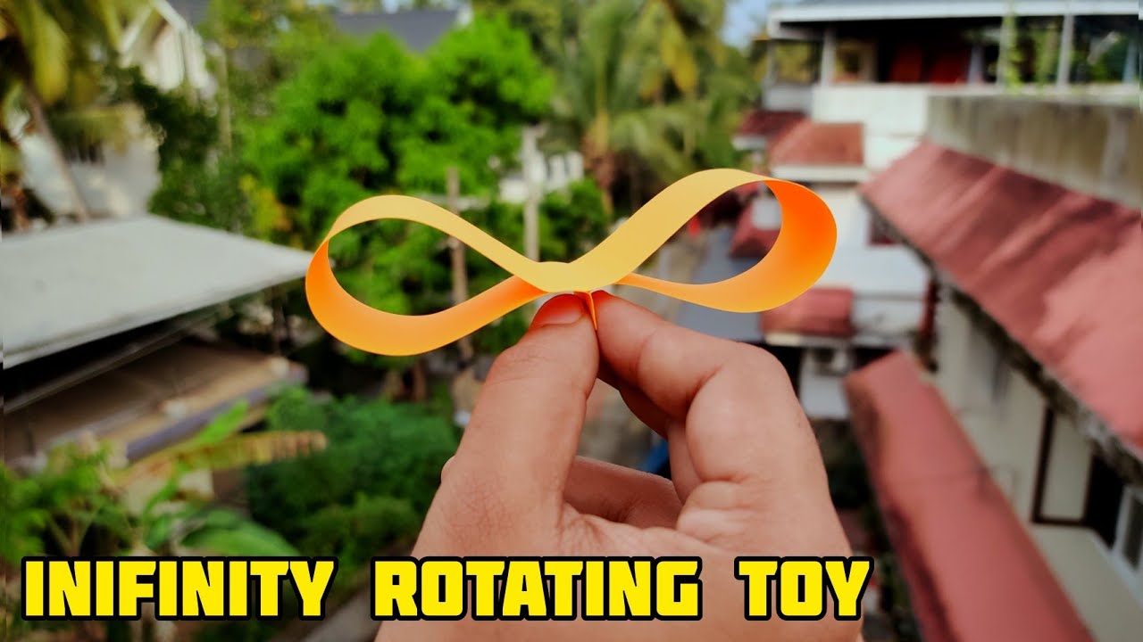 Infinity Rotating Toy | Flying Toy | Origami tutorial | Paper craft ...