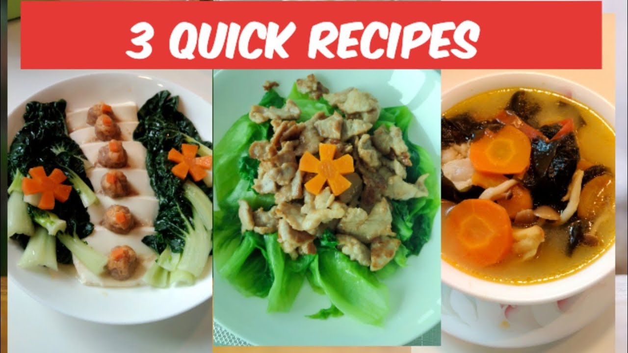how to cook 3 quick recipes for lunch - YouTube