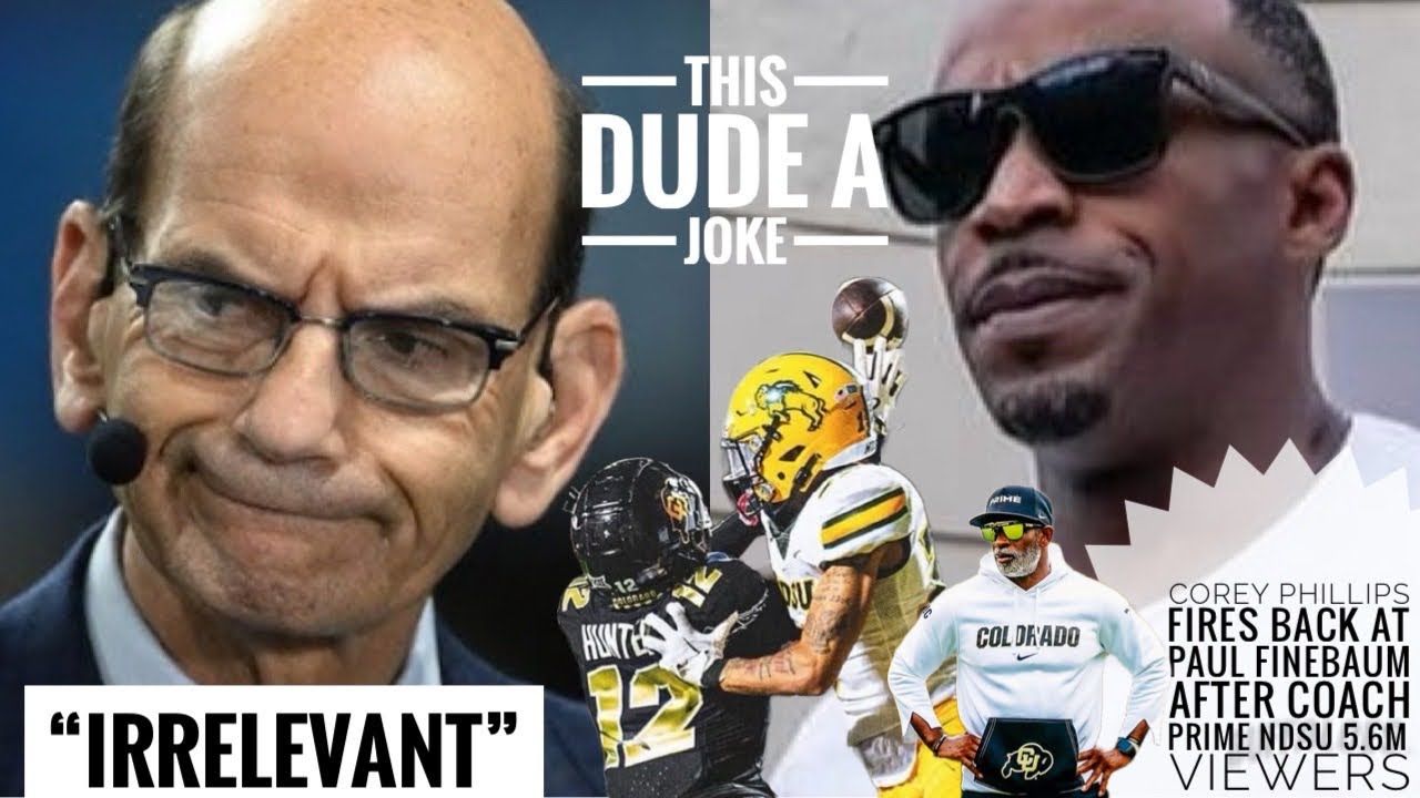 Corey Phillips FIRES BACK At Paul Finebaum After Coach Prime 5.6M ...