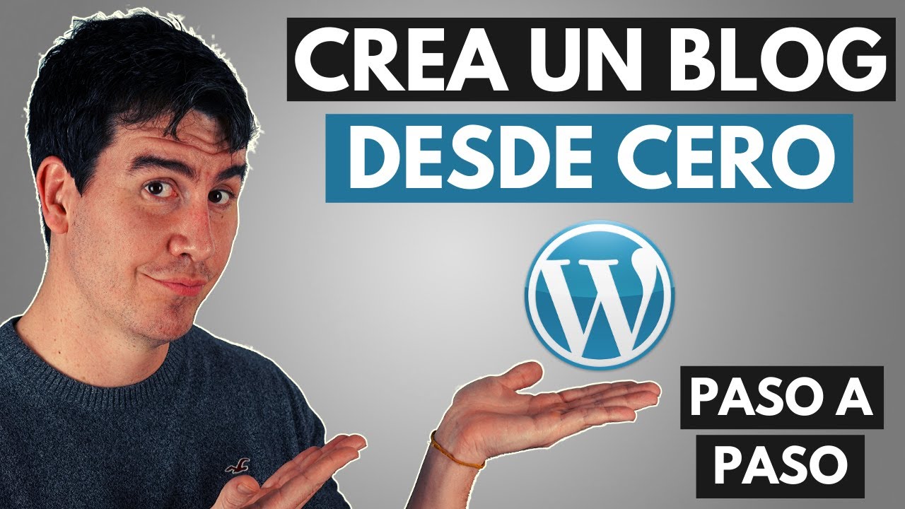 Como crear un blog en WordPress en 7 pasos (desde cero) - YouTube