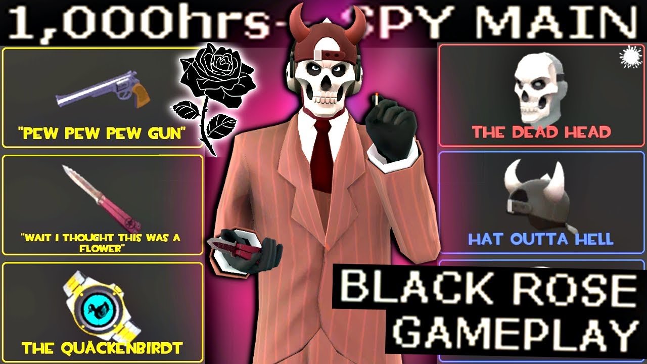 The Black Rose Spy🔸1000+ Hours Experience (TF2 Gameplay) - YouTube