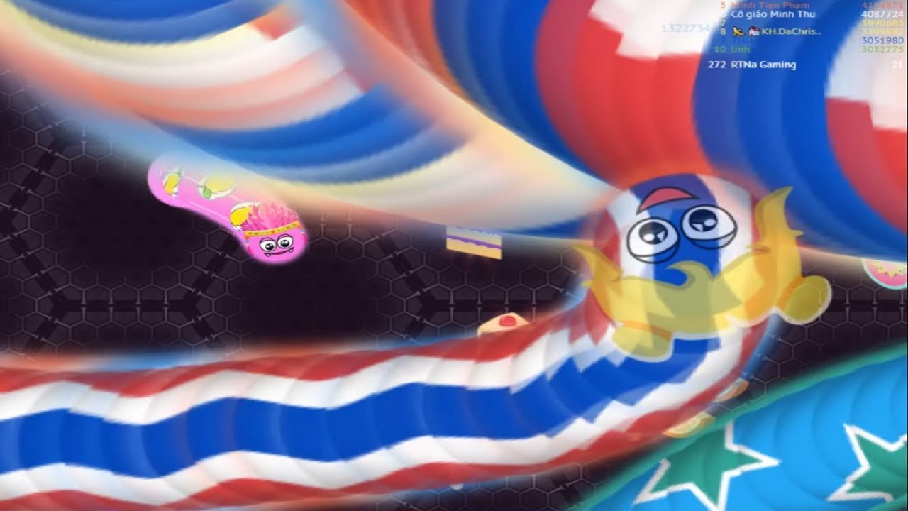 Wormate.io eating food | เกมหนอน | หนอนที่ดวงดีที่สุด #1-1 - YouTube