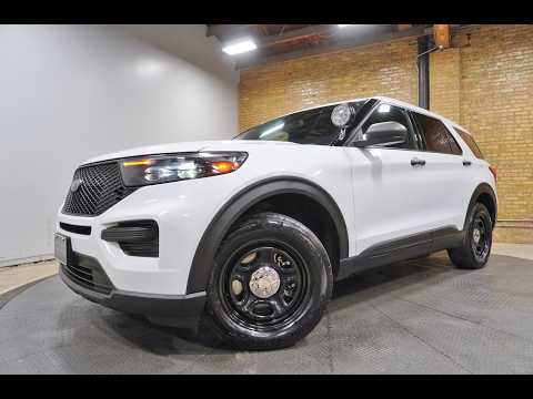 2020 Ford Explorer Police AWD , White, 68k Miles, Stk: R-8534