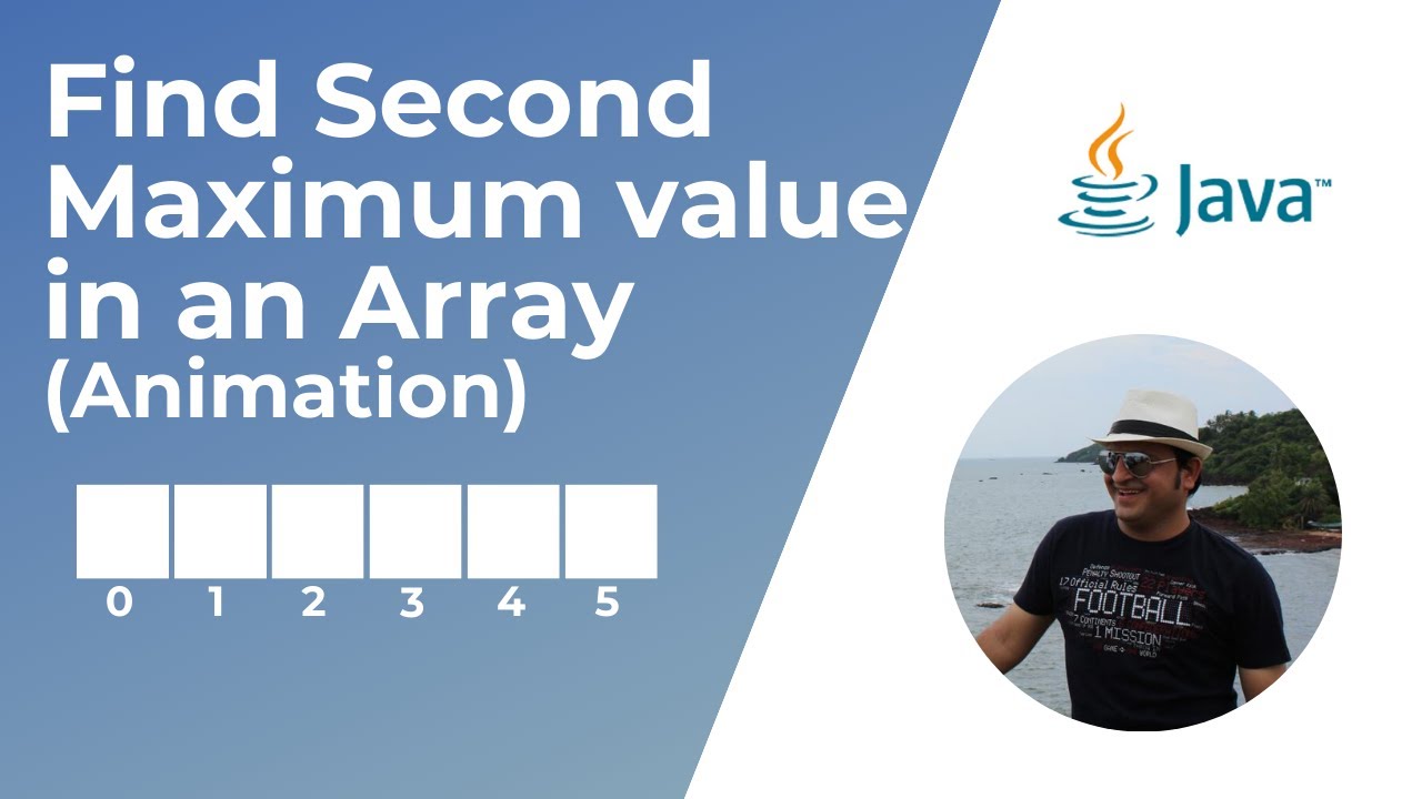 Find Second Maximum Value In An Array Animation Youtube