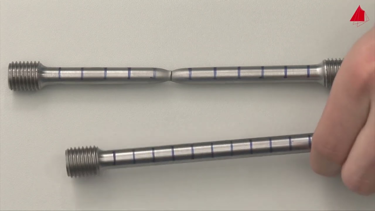 Tensile Test on ductile material - YouTube