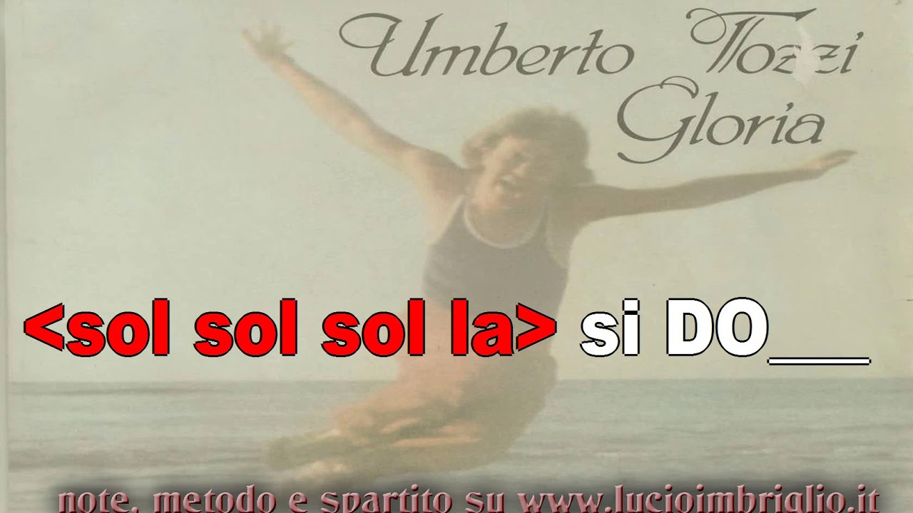 Gloria (Tozzi) - Karaoke notazionale - YouTube